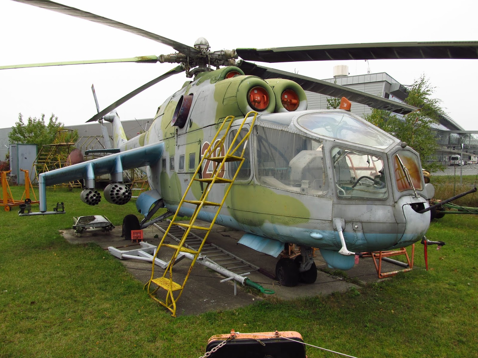 Russian, Kazakh, Latvian, and Serbian aviation museums: Mi-24A direct ...