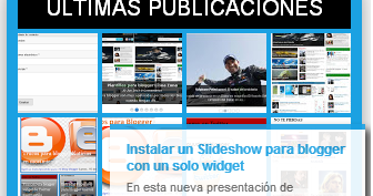 Widgets para blogger Mega widget V2
