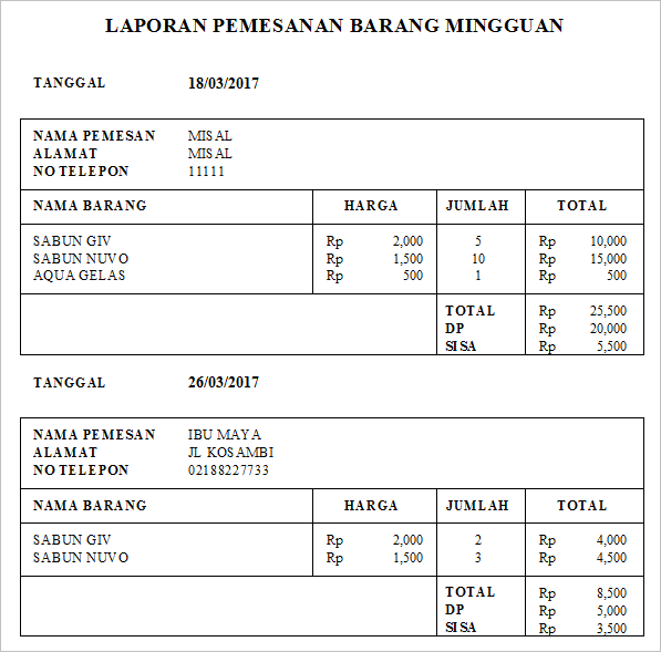 program aplikasi pemesanan dan pengiriman barang vb 6 - Blog Tutorial ...