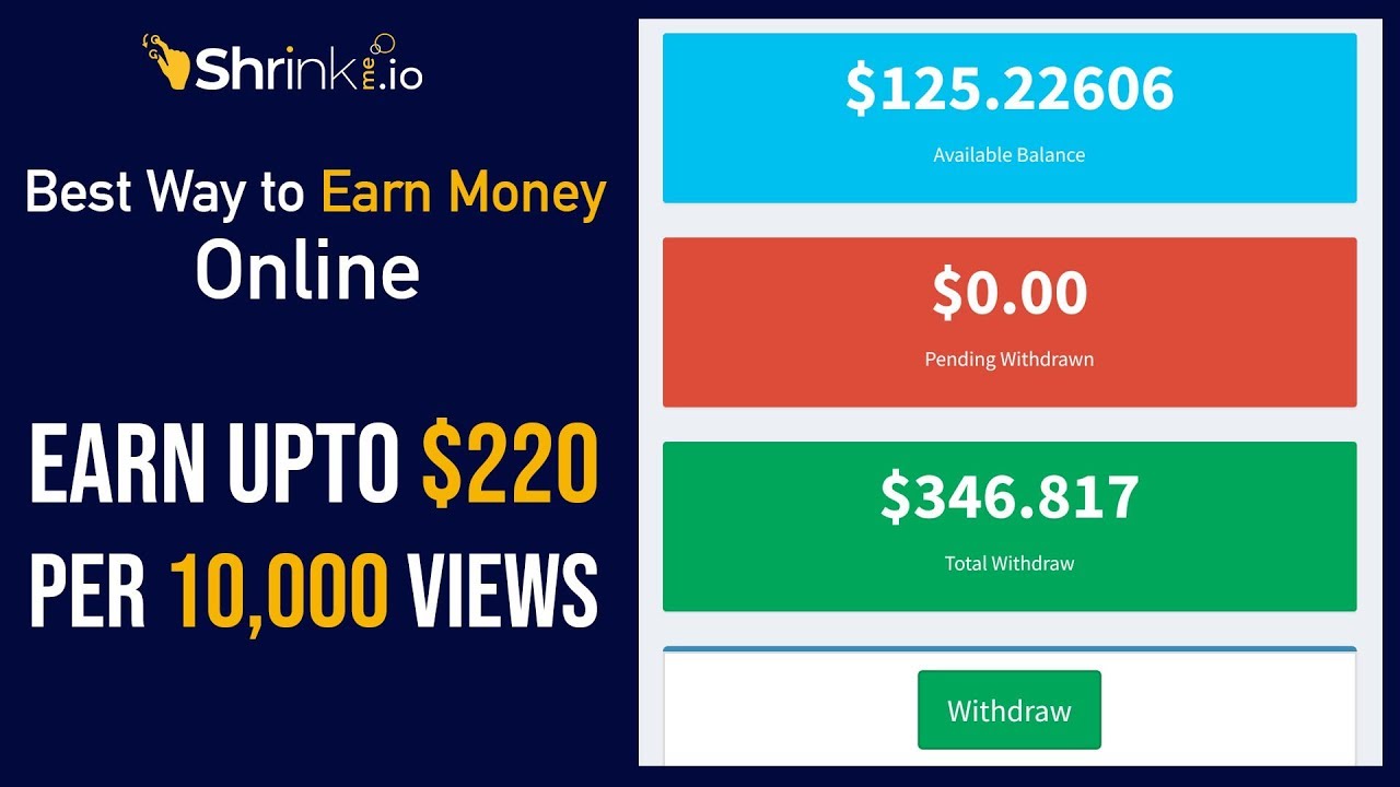 Shrinkme | ONE OF THE BEST EARNING SITE