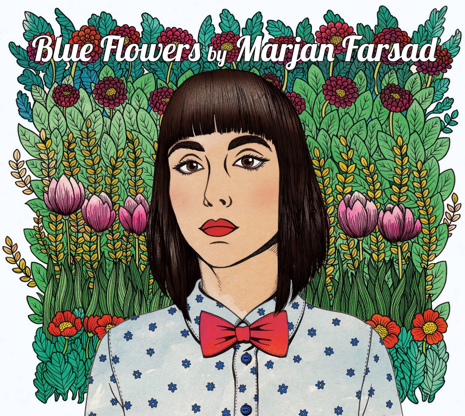 Marjan Farsad - Blue Flowers