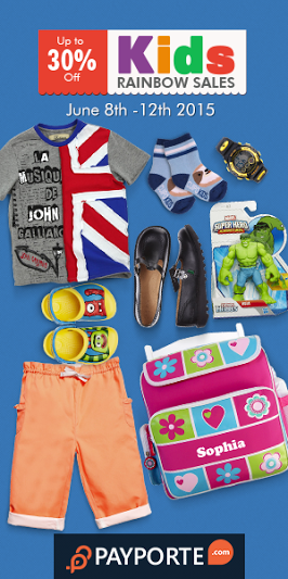 The Payporte Kids Rainbow sale!