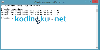 mengenal array multidimensi c++ - Tutorial Pemrograman lengkap ...