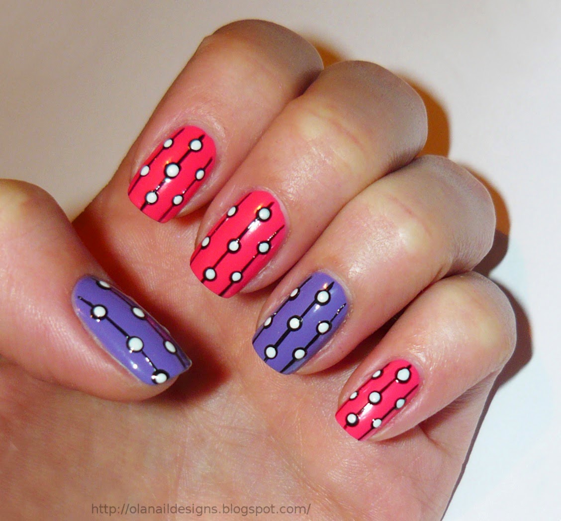 Ola nail designs: kropki