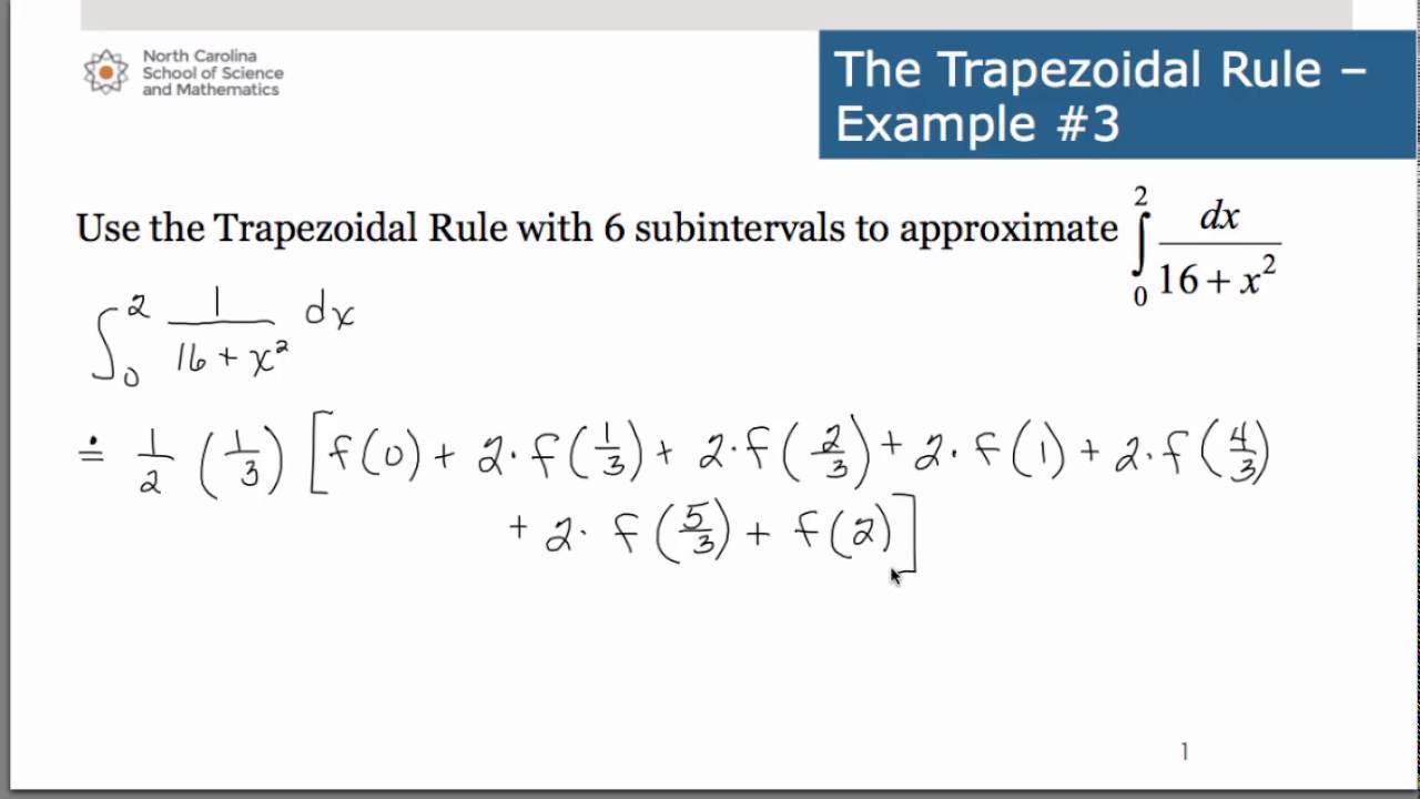 Trapezoidal rule