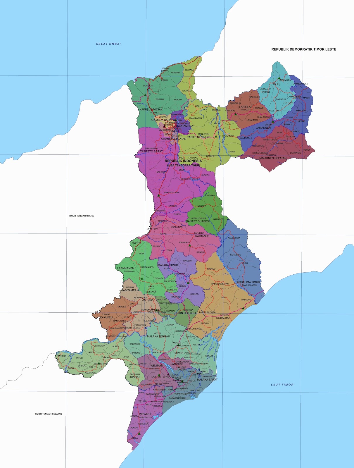 Personal Blog of Yabes Lay: Sejarah, Lambang, dan Peta Kabupaten Belu ...