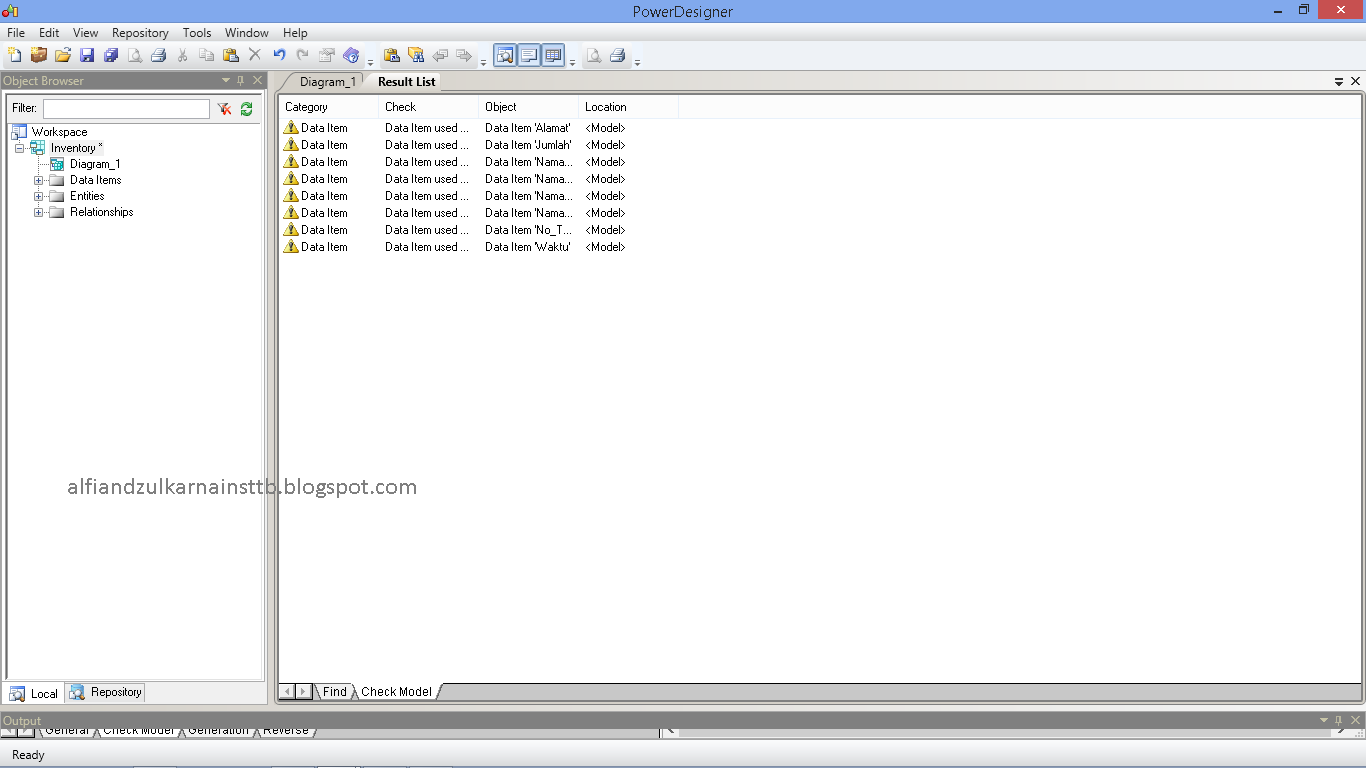 Cara membuat CDM, LDM, PDM lalu di Generate ke Database