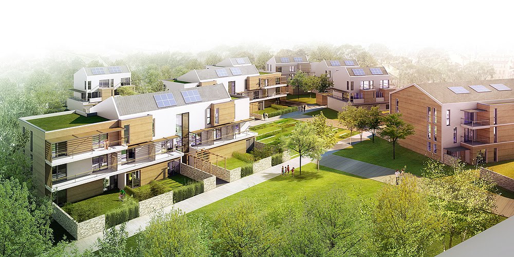 Perspective 3D Architecture: Perspectives 3D concours logements