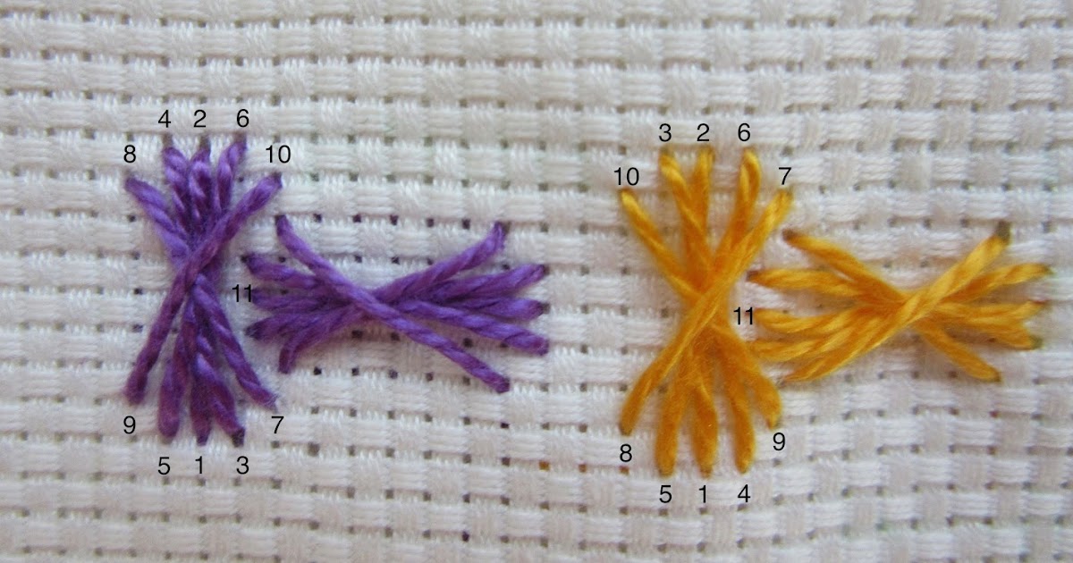 Queenie's Needlework: Sunday Stitch School - Lesson 22: Vault Stitch