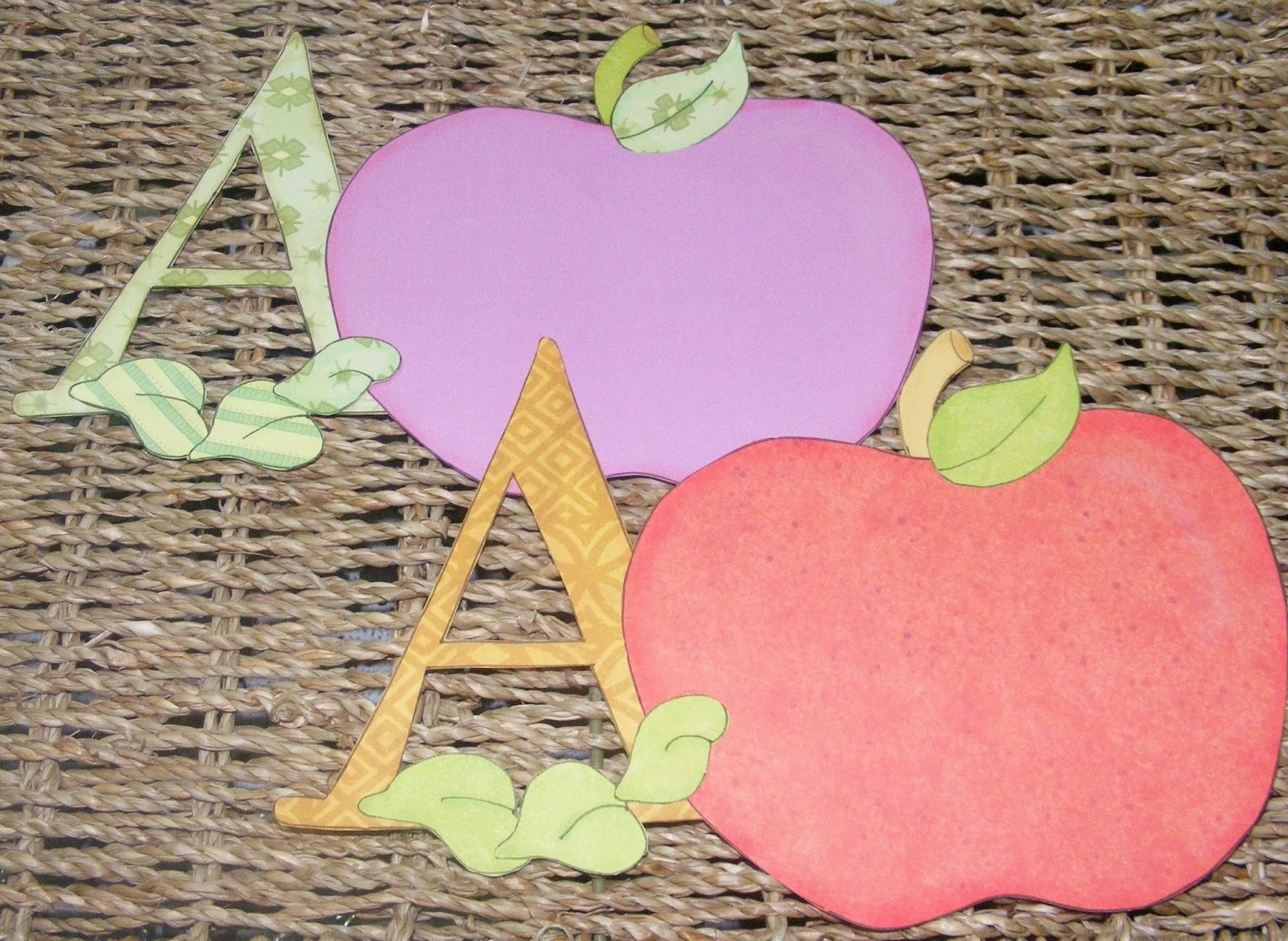 In My World: Paper Piecing: A Apple
