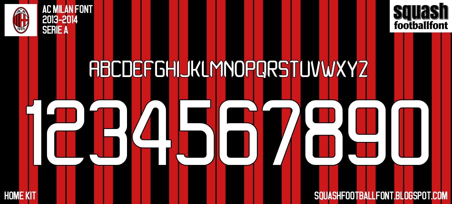 SFF: AC Milan 2013-2014 Font