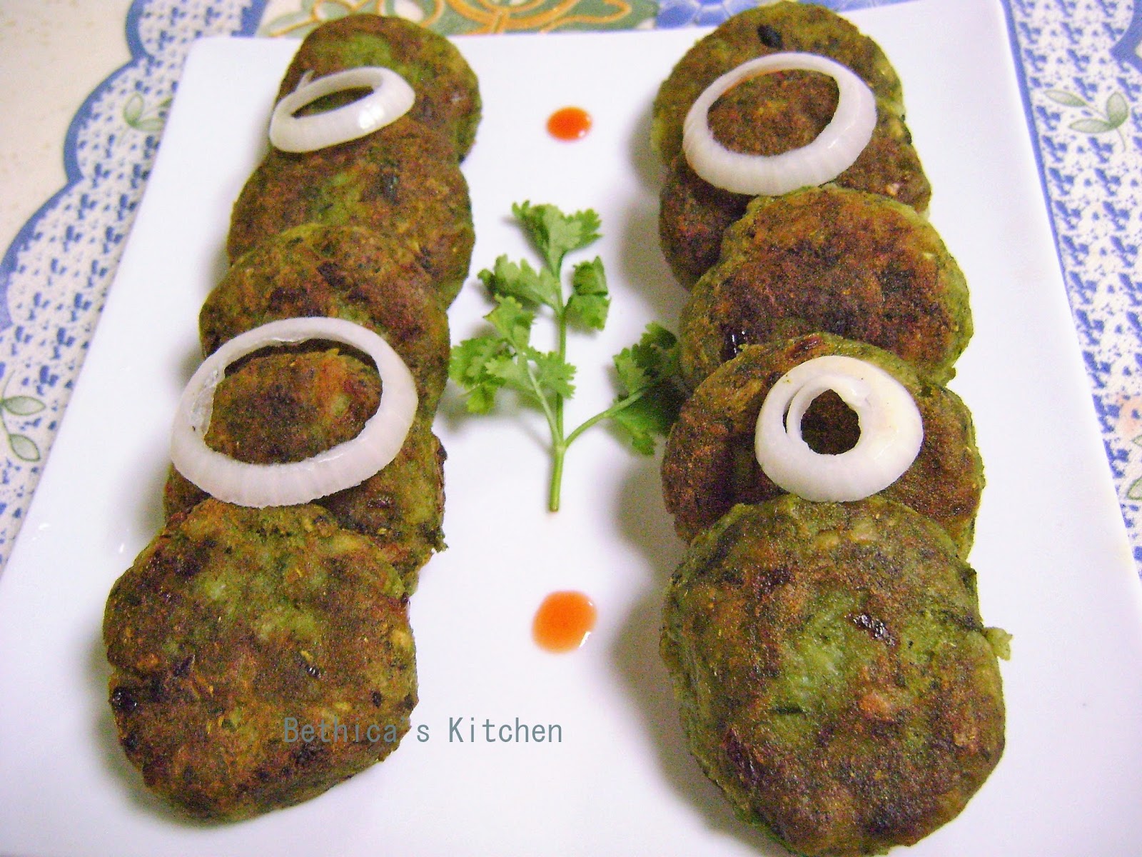 Bethica's Kitchen Flavours: Palak Kofta (Spinach Patty)