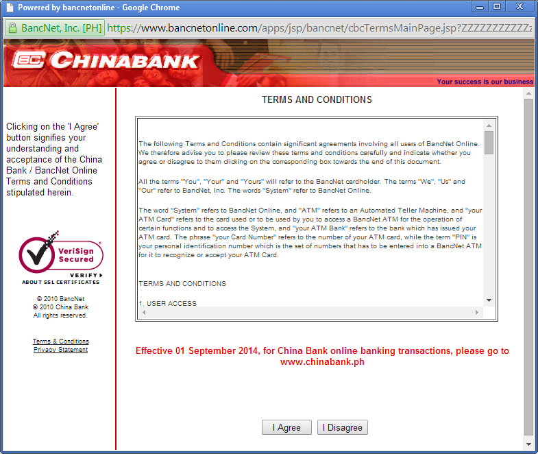 Chinabank bancnetonline transaction is until August
