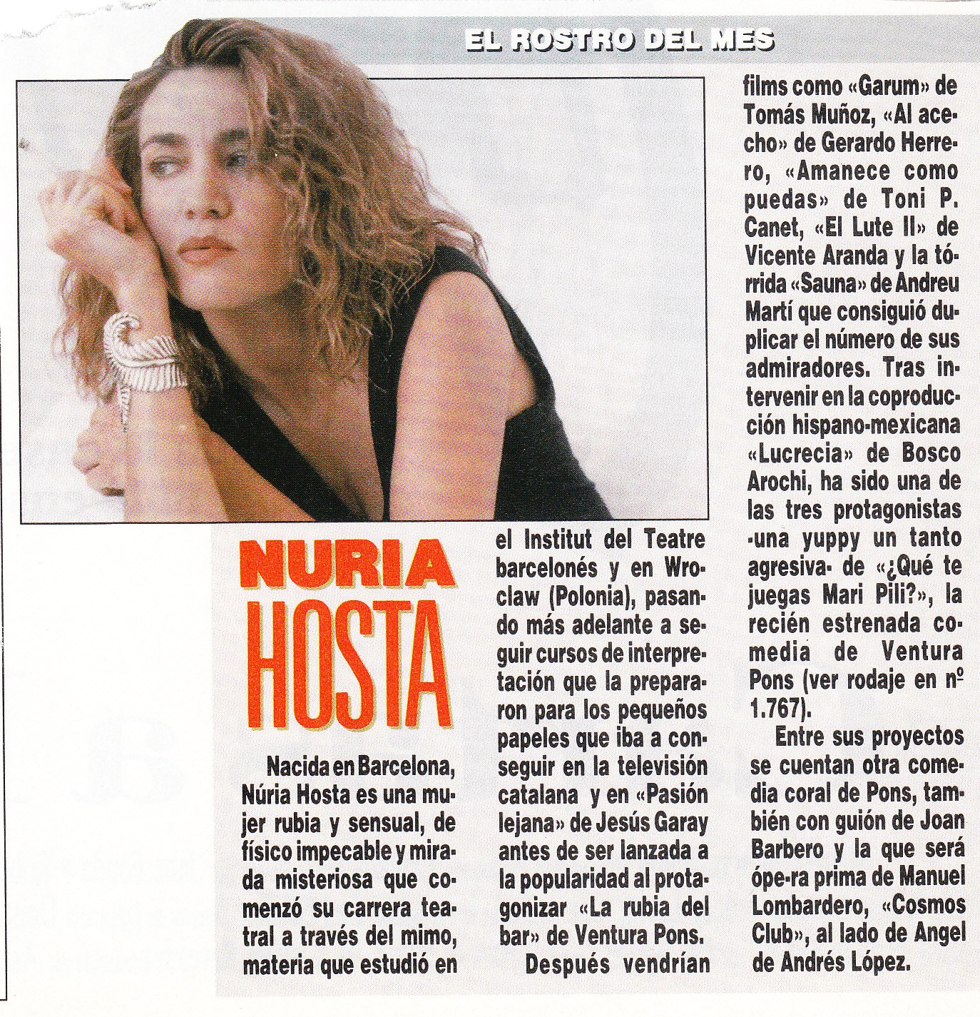 La ficha rosa del trivial: Ell@s fueron rostros del mes de Fotogramas ...