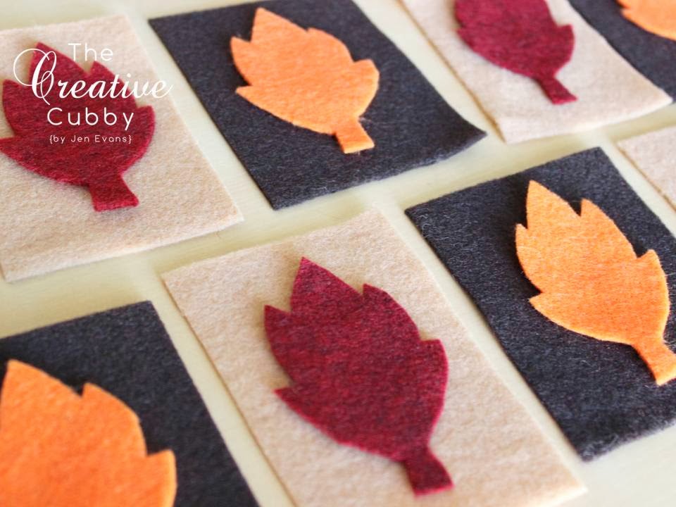 The Creative Cubby: Fall Felt Leaves Tutorial