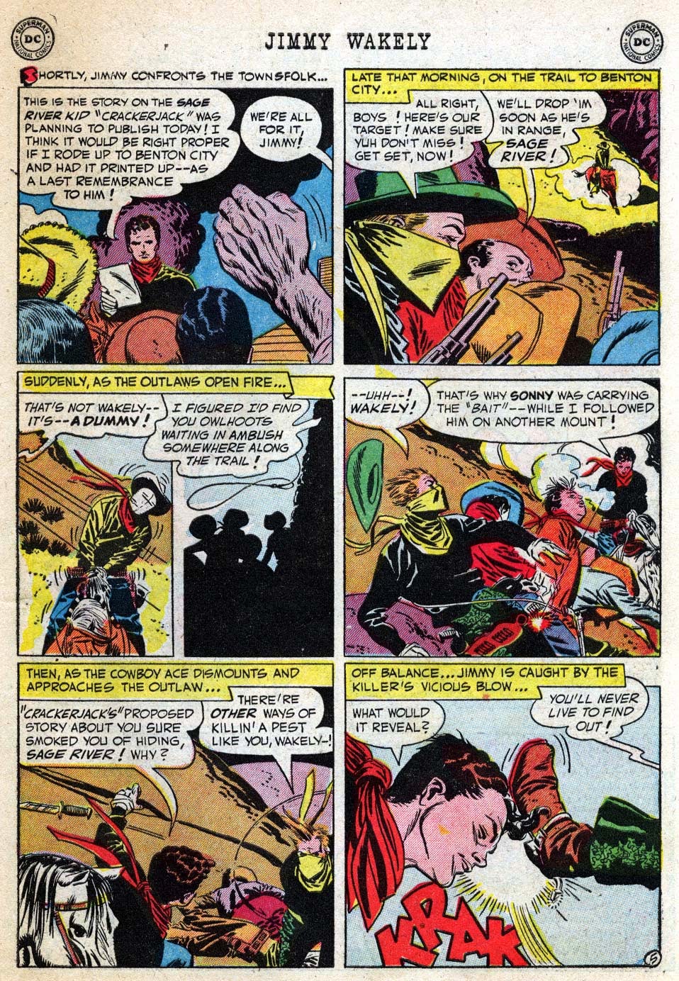 The ALEX TOTH archives: TOTH - JIMMY WAKELY 15, The Ballad of Boulder ...