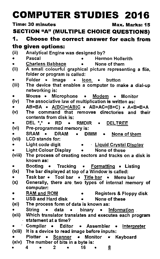 Education Is The Key To Success: Computer Studies For Class IX (Science ...
