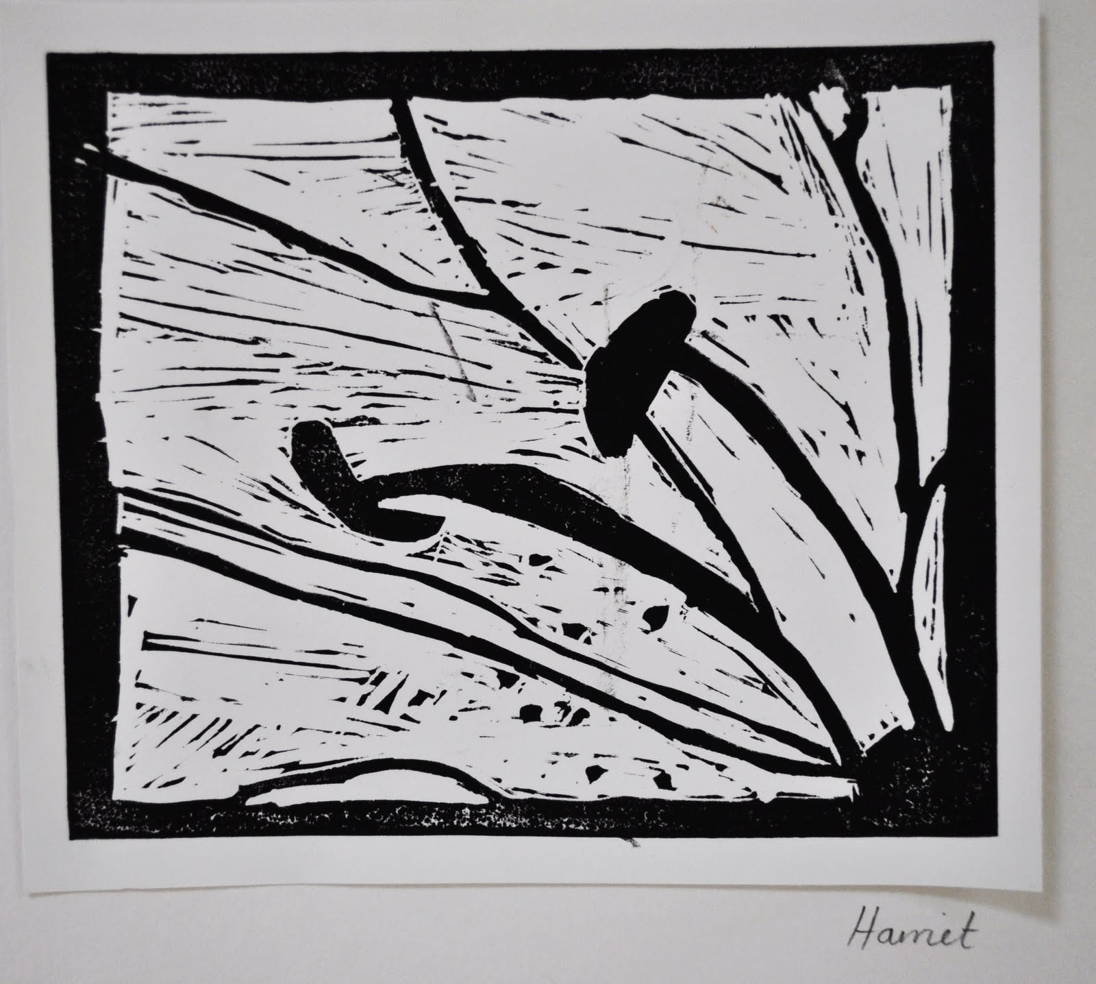 I teach art: Flower Lino Prints