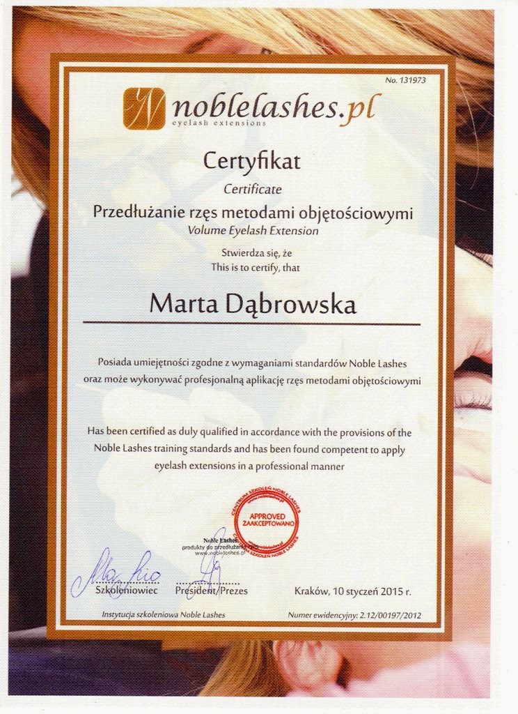 Makijaż na każdą okazję: Certyfikaty i dyplomy