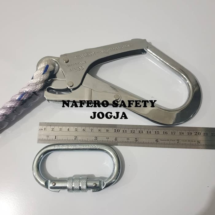 Tali Lanyard Safety Single Big Hook - NAFERO SAFETY