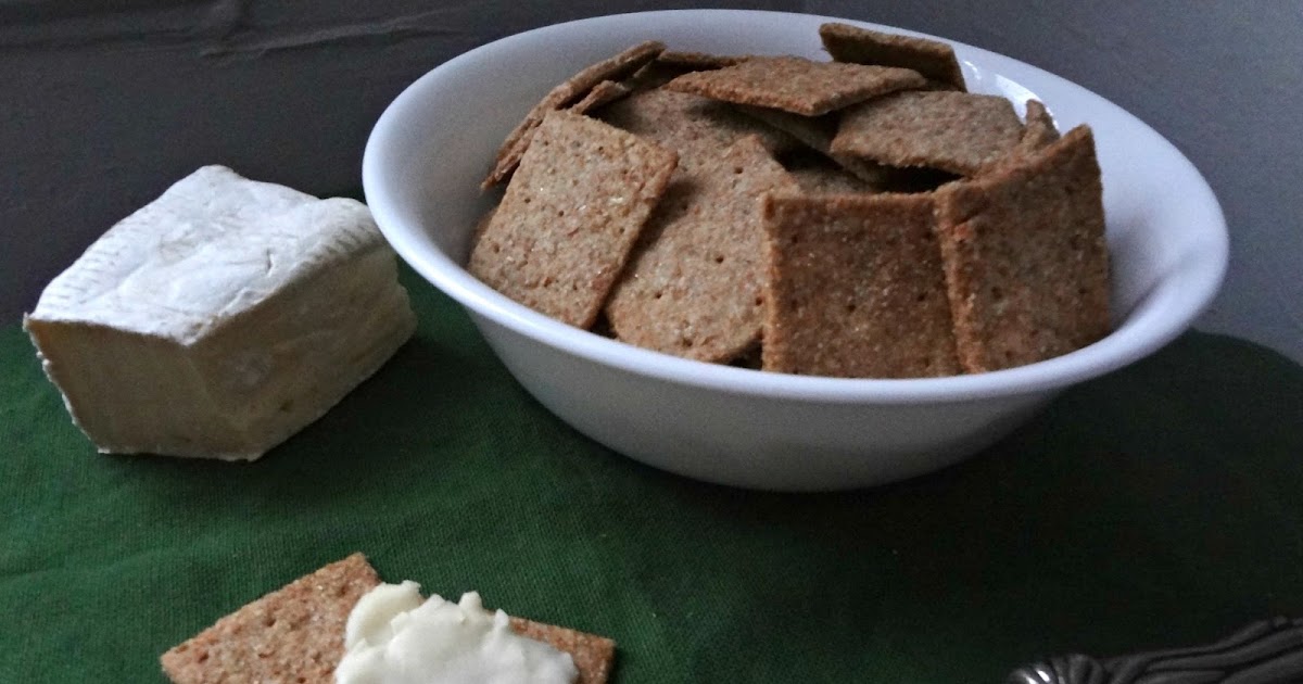The Cooking Actress: Homemade Wheat Thin Crackers
