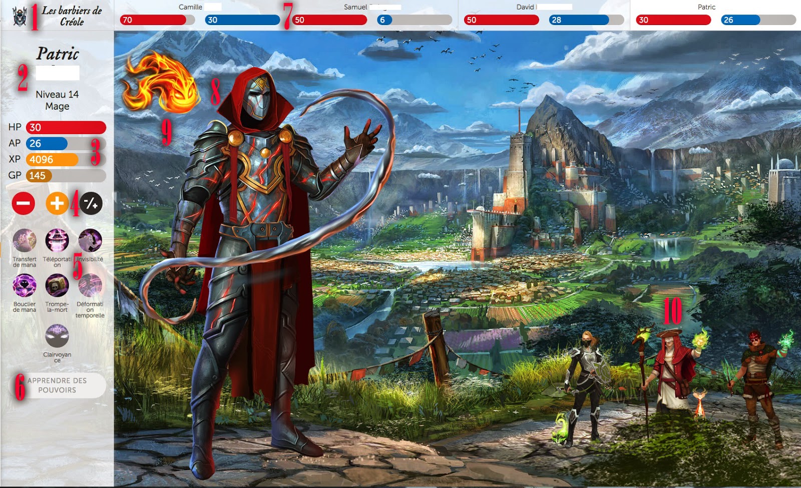 Blogue qui peut: Présentation de l'interface principale de Classcraft