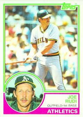 1983 Topps Blog: #87 Joe Rudi - Oakland A's