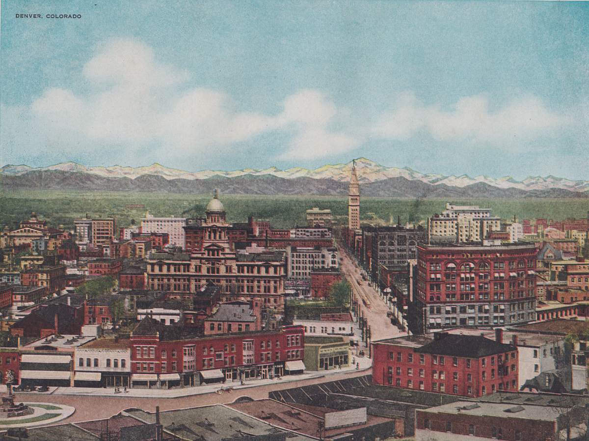 Downtown Denver in 1917 : r/Denver