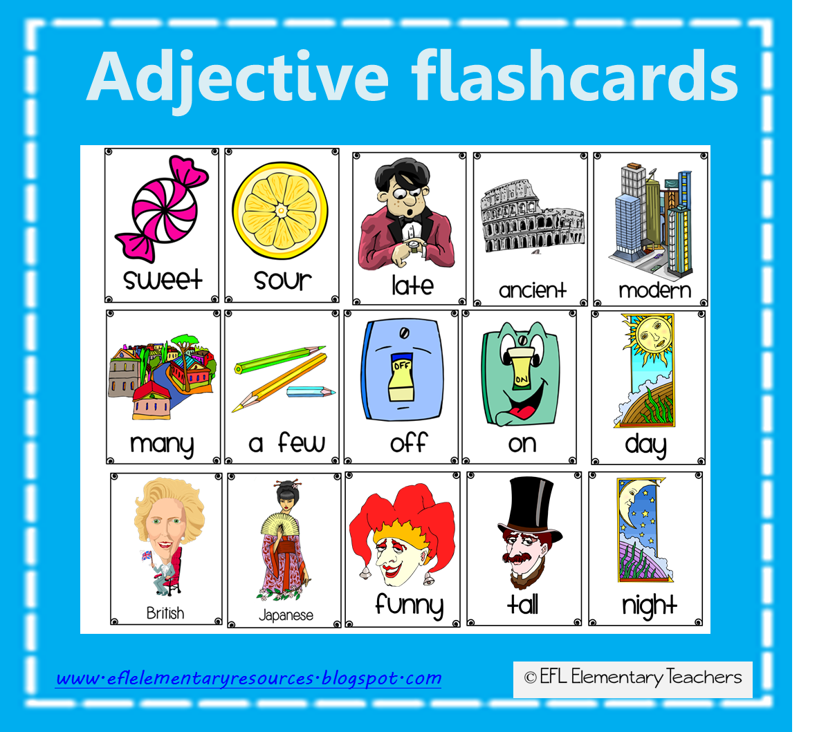 Teaching adjectives