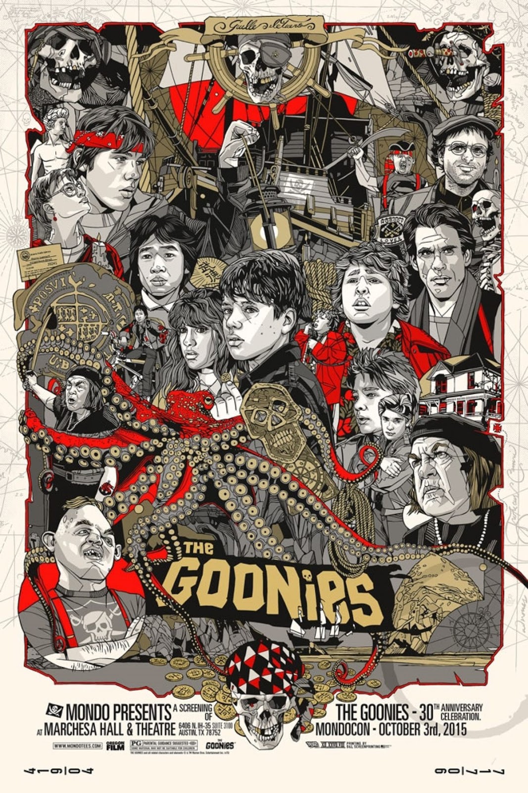 The Goonies Variant Screen Print by Tyler Stout (With images) | Goonies ...