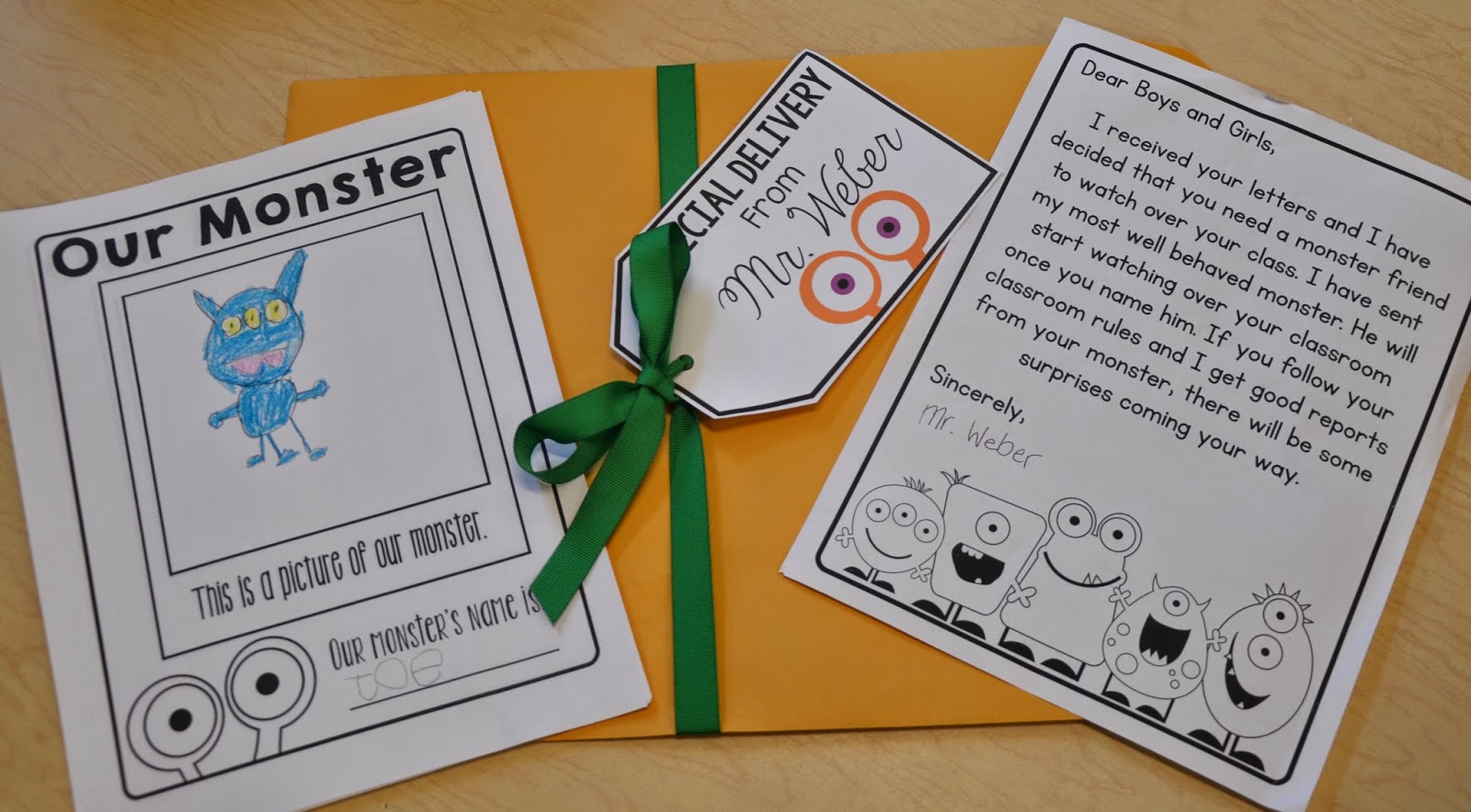 A Place Called Kindergarten: our classroom monster