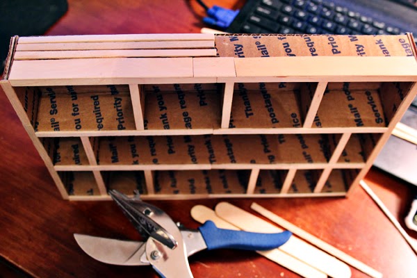 Hey, It's Muff: Cardboard+Craft Sticks = AWESOME!