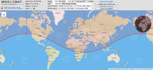 Cartographie numérique: MissileMap et NukeMap : deux sites pour ...