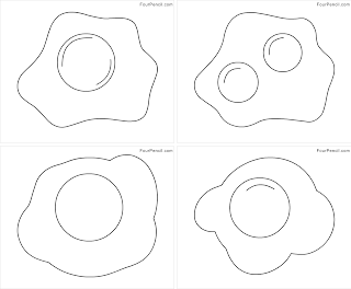 Four Coloring: Free printable Omelette coloring pages for kids