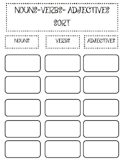 Jennifer's Teaching Tools: Nouns ~ Verbs ~ Adjectives