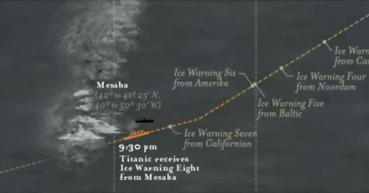 TITANIC: History's Most Famous Ship: Timeline Article: Ice Warning Eight