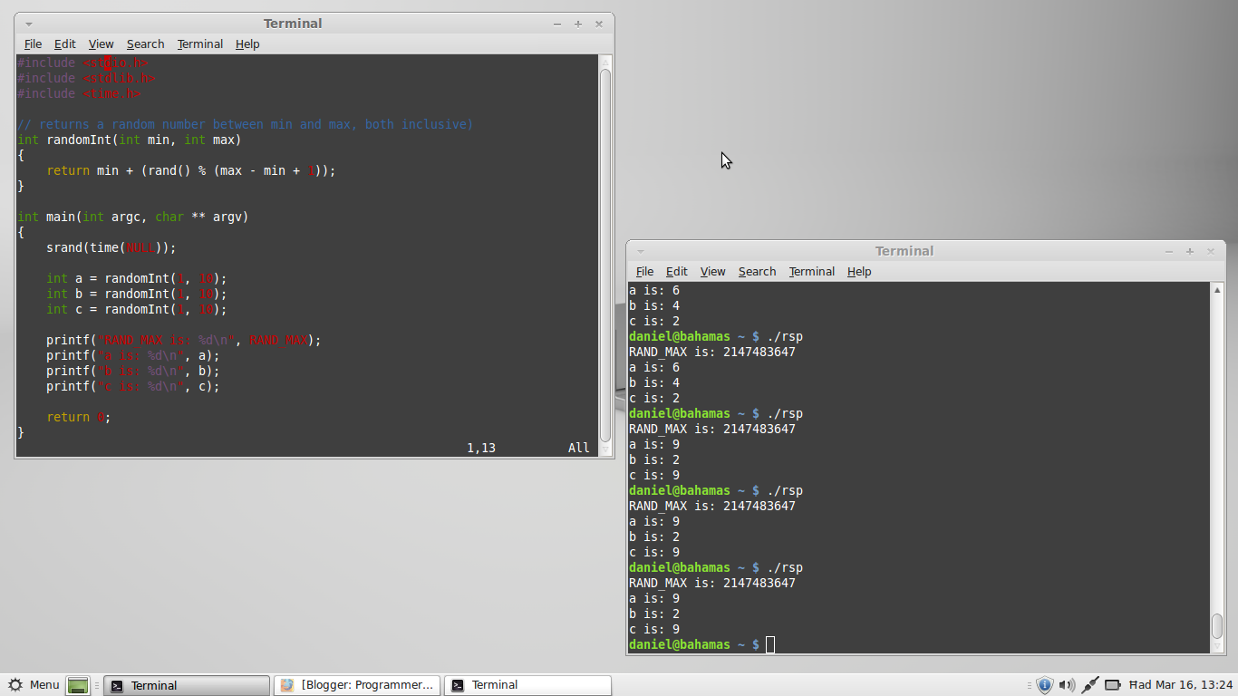Programmer's Ranch: C: Rock, Scissors, Paper (using random numbers)