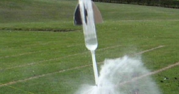 The water rocket: Thrust from water