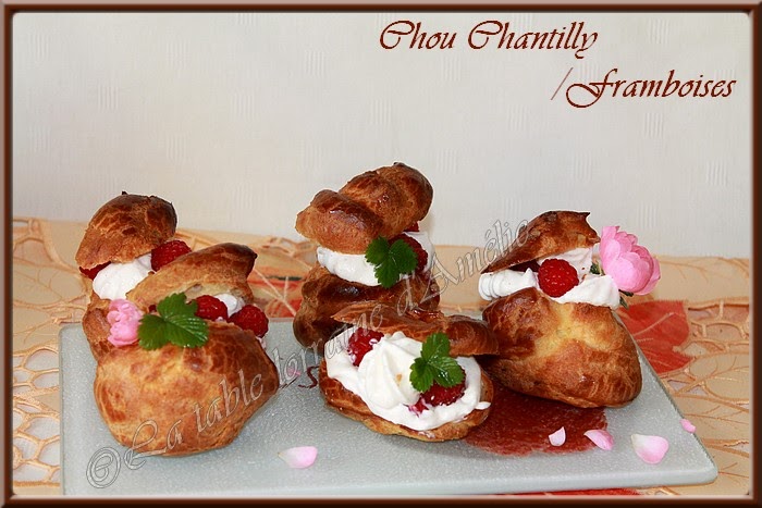 LA TABLE LORRAINE D'AMELIE: Choux à la Chantilly et aux dernières ...