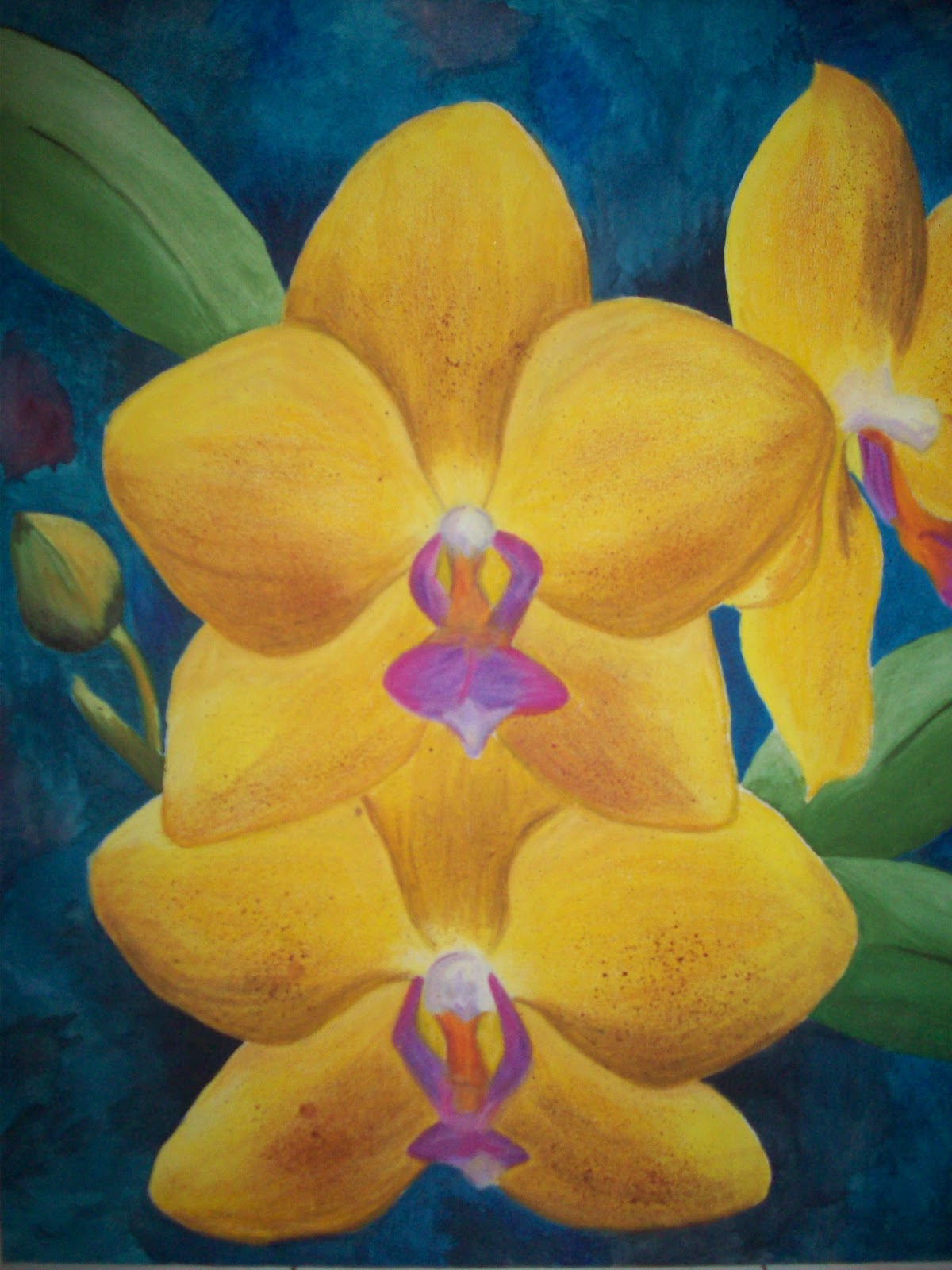 SENI BUDAYA: Lukisan Bunga Anggrek