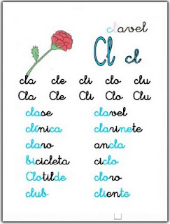 Maestra de escuela: PALABRAS CON CR CL