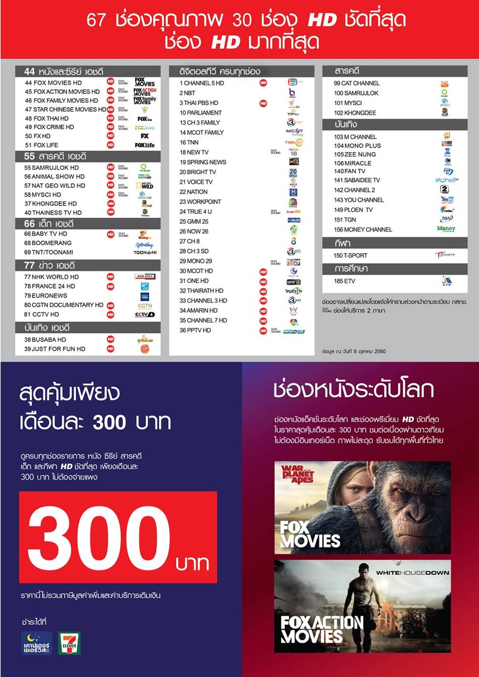 fox thai ตาราง-ออกอากาศ - Thai News Collections