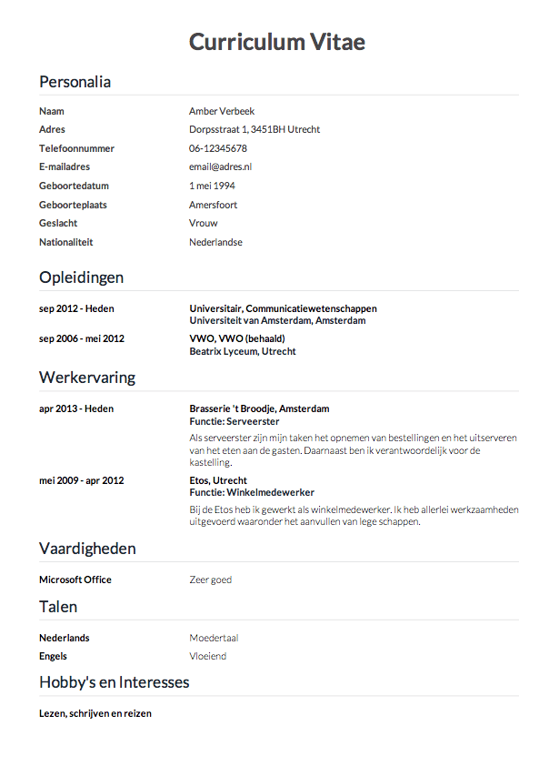 CV Hazırlamak İçin CV Örnekleri İndir Word PDF - Nedir Ne Demek Nasıl ...