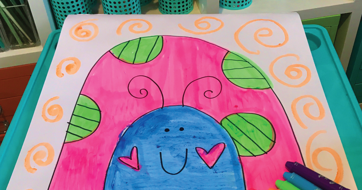 Ladybug Directed Drawing | From the Pond