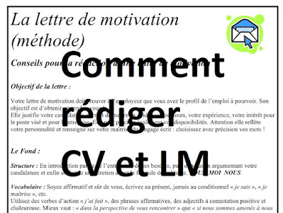 Comment écrire un CV et un lettre de motivation