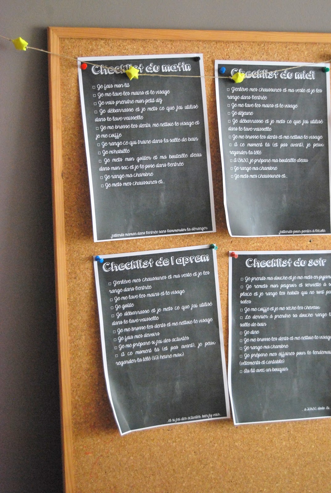 Le Grand Bazaar: Checklist mentale... mais écrite jusqu'à ce que ça ...