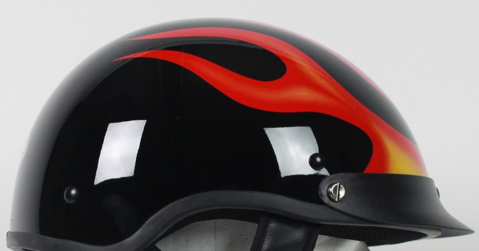 Motorcycle Helmets: Flame Motorcycle Helmet