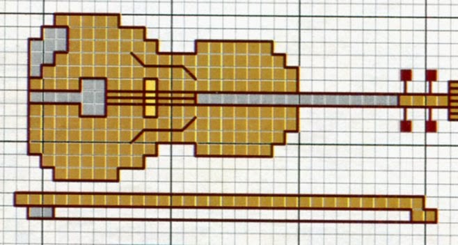 Χειροτεχνήματα: Σχέδια με μουσικά όργανα για κέντημα / Musical ...
