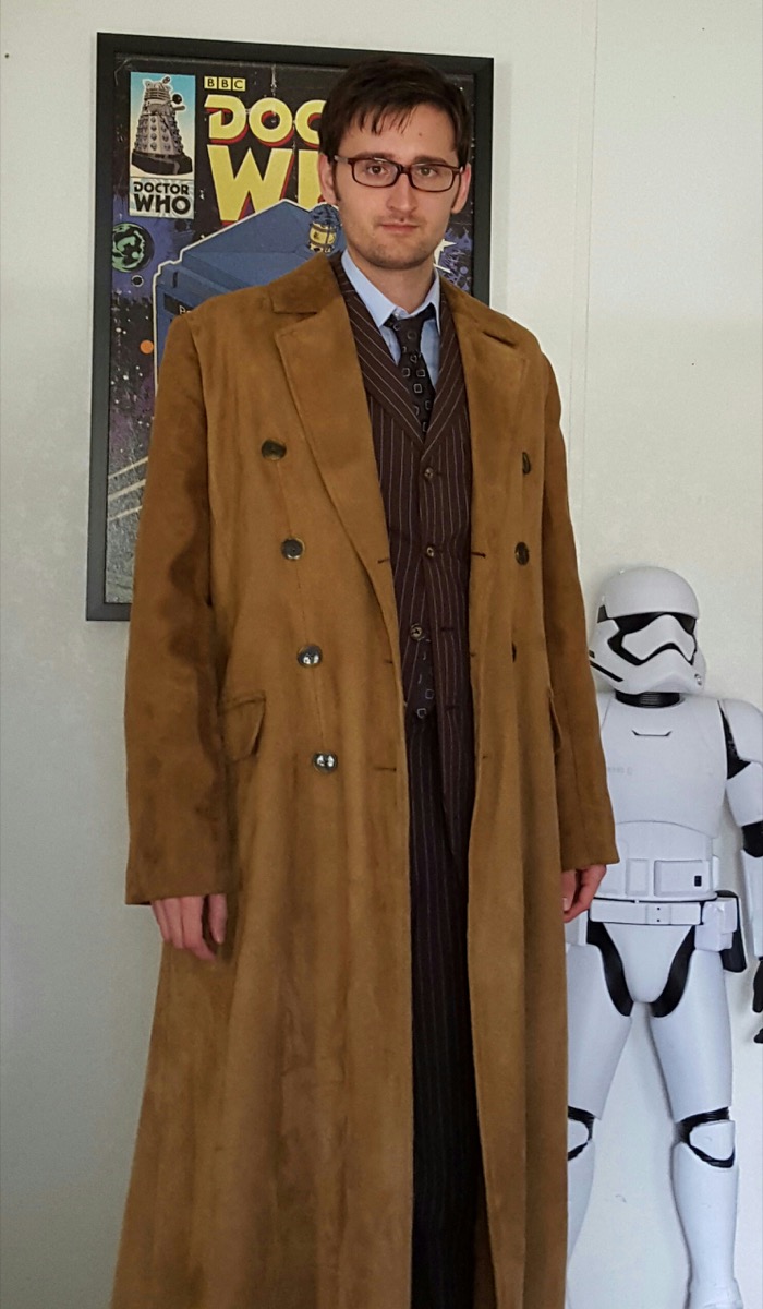 10th Doctor Blue Suit Tie