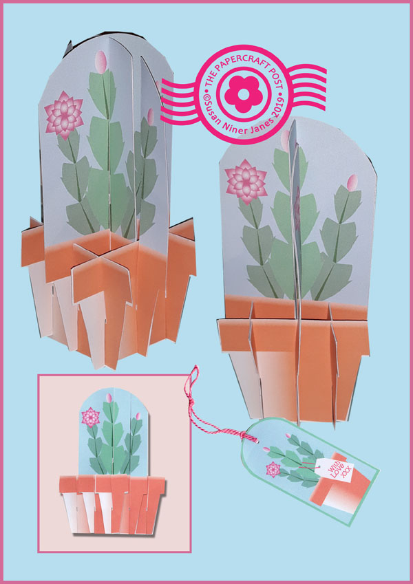 The Papercraft Post: Flowering Succulent Sliceform Card